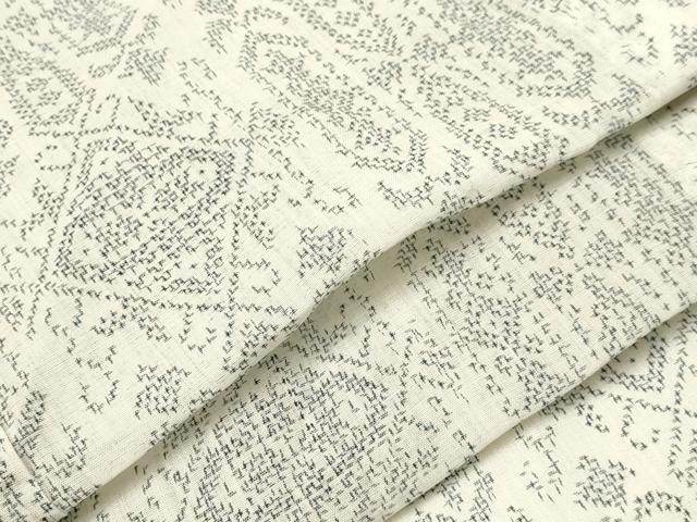 平和屋着物＊夏物　上布　吉祥文　麻　逸品　CAAV3631dy