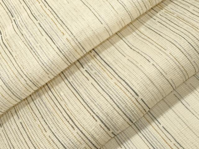 平和屋着物＊夏物　紗紬　縞　正絹　逸品　CAAV3824dy