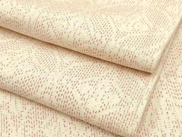 平和屋着物▽上質な紬　単衣　七宝花文　正絹　逸品　CAAV3880dy