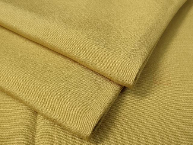 平和屋着物●上質な色無地　作家物　玉蜀黍色　正絹　逸品　CAAV4712vp