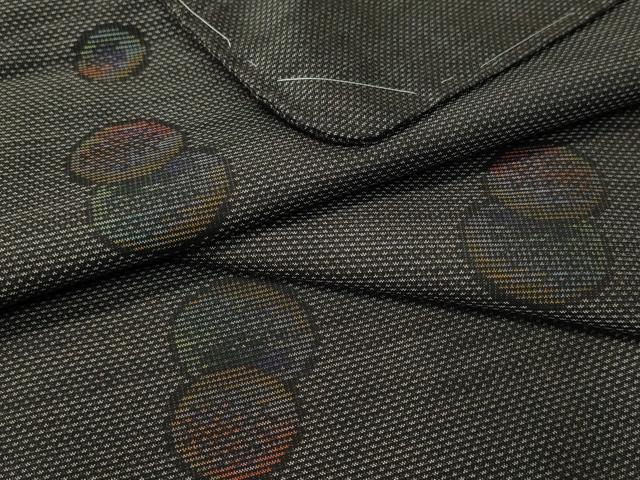 平和屋着物●本場大島紬　9マルキ　シャボン玉　正絹　逸品　未使用　CAAV4715vp