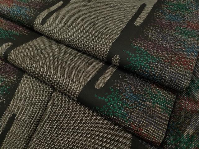 平和屋着物●本場大島紬　9マルキ　霞文　正絹　逸品　CAAV4722vp