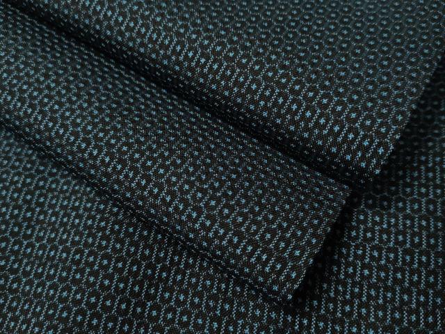 平和屋着物●男性　本場大島紬　アンサンブル　100亀甲　総詰め　キングサイズ　正絹　逸品　CAAV4782vp