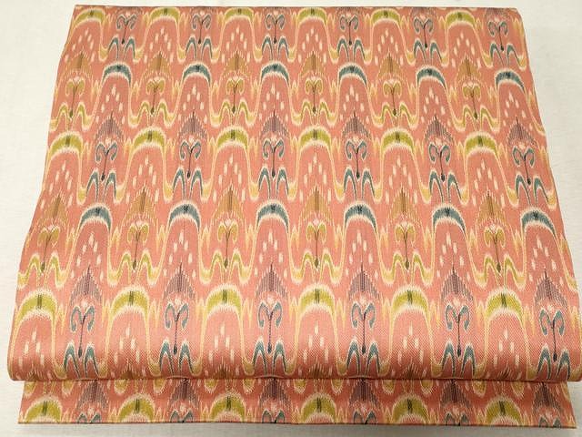 平和屋着物●九寸開き名古屋帯　太子間道　正絹　逸品　CAAV5241yk