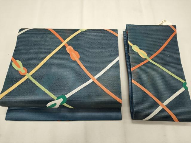 平和屋着物＊夏物　つけ帯　紐文　正絹　逸品　CAAV6400oy