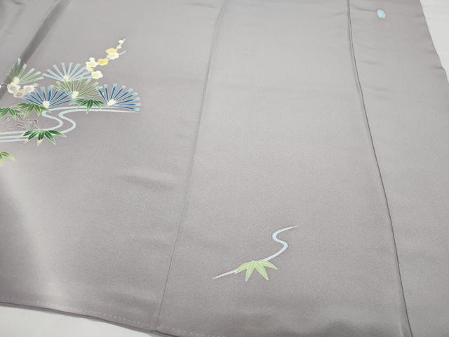 平和屋着物○本加賀友禅作家 南克治 訪問着 松竹梅 高島屋扱い 正絹