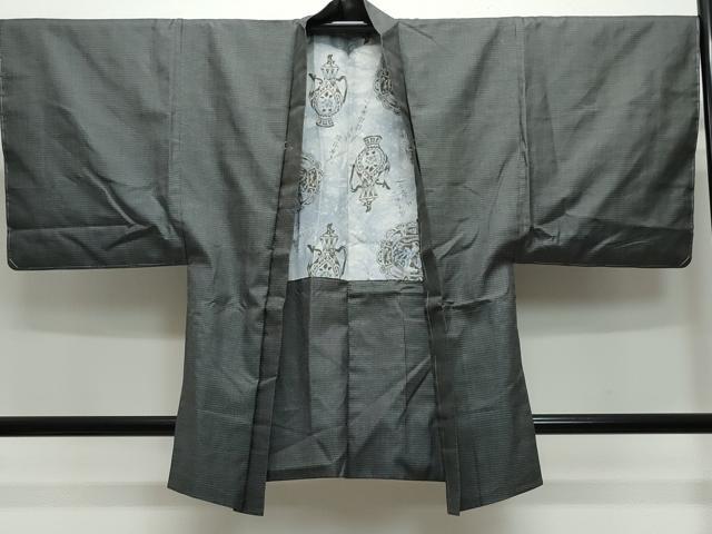 平和屋着物●男性　紬　アンサンブル　100亀甲　正絹　逸品　未使用　CAAV6427vf 平和屋着物○男性 紬 アンサンブル 100亀甲 正絹 逸品 未使用 CAAV6427vf