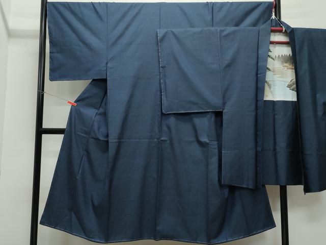 平和屋着物●男性　本場大島紬　アンサンブル　100亀甲　総詰め　正絹　逸品　未使用　CAAV6479vf