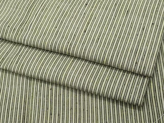 平和屋着物●上質な紬　縞　正絹　逸品　未使用　CAAV6506vf