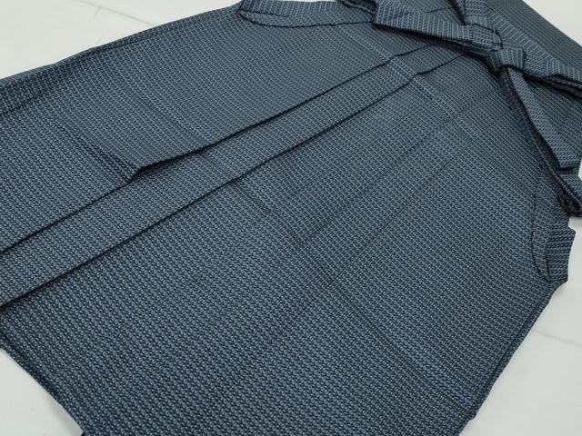 平和屋着物●男性　行灯袴　格子柄　正絹　逸品　CAAV6517vf