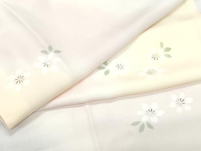 平和屋着物●長襦袢　無双仕立て　舞花文　暈し染め　正絹　逸品　CAAV6582vf