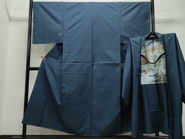 平和屋着物●男性　本場大島紬　アンサンブル　100亀甲　総詰め　正絹　逸品　未使用　CAAV6586vf