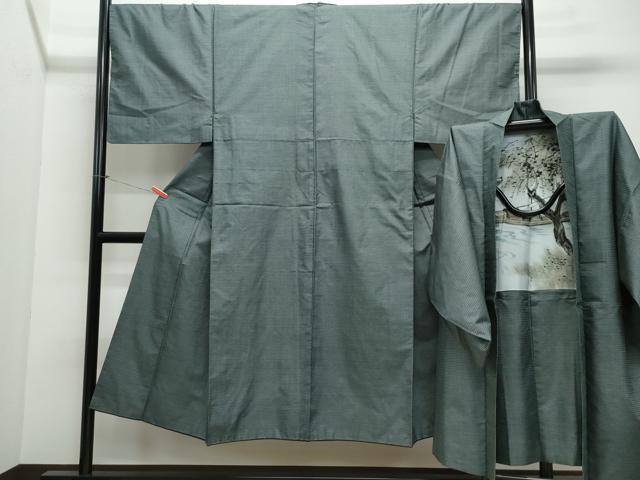 平和屋着物●男性　本場大島紬　アンサンブル　100亀甲　総詰め　正絹　逸品　CAAV6589vf