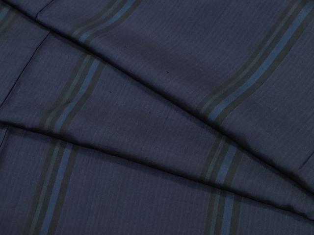 平和屋着物●上質な紬　間道　正絹　逸品　未使用　CAAV6625vf