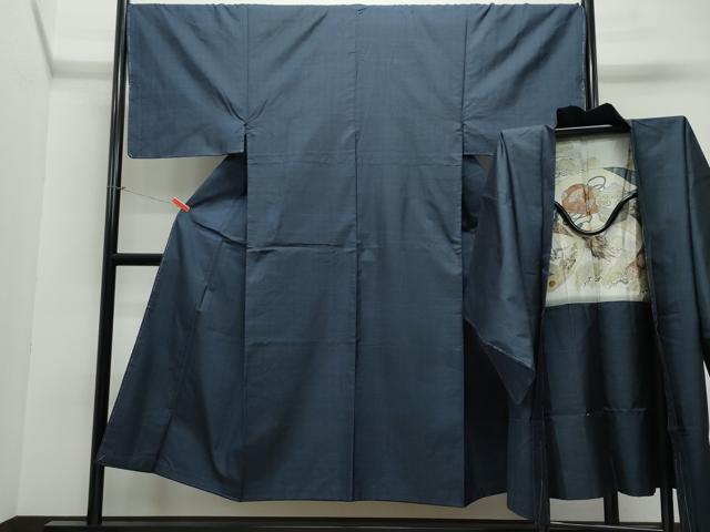 平和屋着物●男性　本場大島紬　アンサンブル　100亀甲　総詰め　正絹　逸品　CAAV6644vf