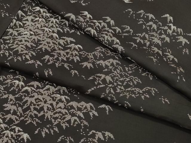 平和屋着物●本場大島紬　9マルキ　笹　三越扱い　正絹　逸品　CAAV6678vf