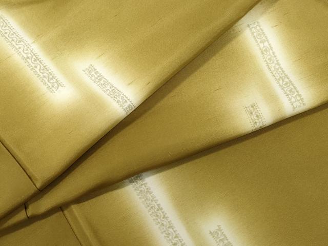 平和屋着物●上質な紬　吉祥文　桑染色地　さが美扱い　正絹　逸品　CAAV6708vf