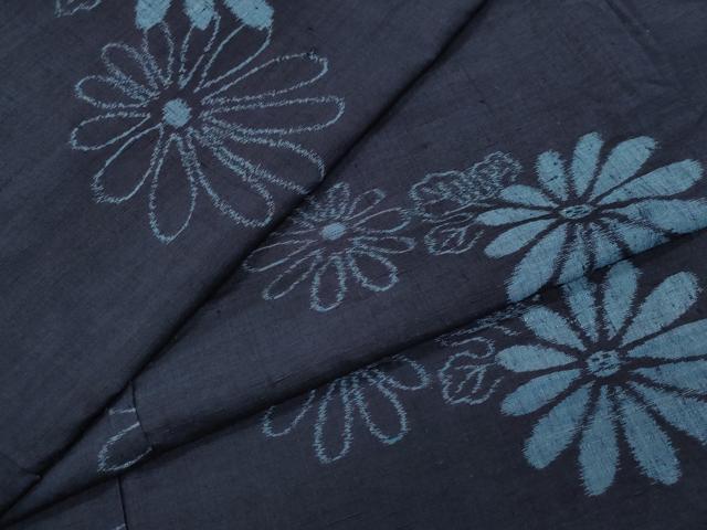 平和屋着物●上質な紬　菊　正絹　逸品　CAAV6743vf
