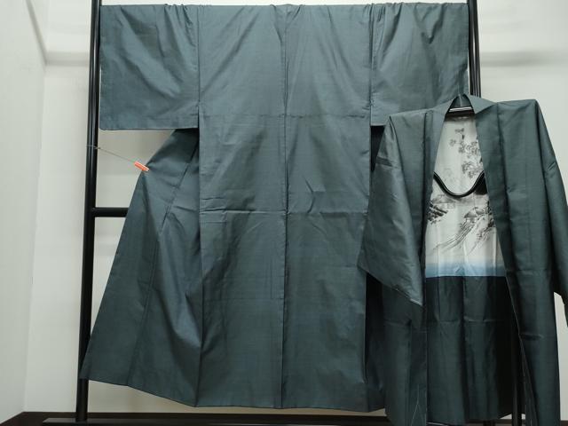 平和屋着物●男性　本場大島紬　アンサンブル　100亀甲　総詰め　正絹　逸品　CAAV6756vf