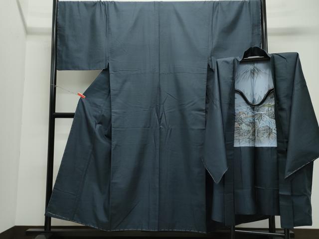 平和屋着物●男性　本場大島紬　アンサンブル　100亀甲　総詰め　正絹　逸品　未使用　CAAV6758vf