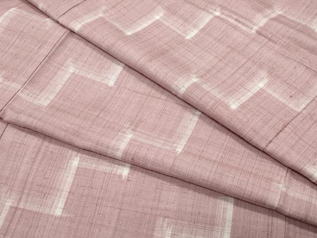 平和屋着物●上質な紬　幾何学文　正絹　逸品　CAAV6785vf