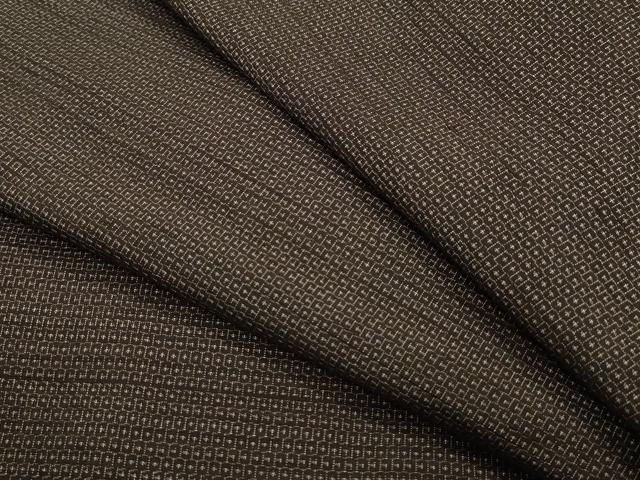 平和屋着物●男性　紬　100亀甲　やまと誂製　正絹　逸品　未使用　CAAV6794vf