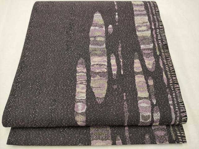 平和屋着物●六通柄袋帯　吉祥文　金糸　正絹　逸品　CAAV6993hy