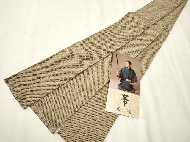 平和屋着物●男性　角帯　吉祥文　冊子付き　正絹　逸品　CAAV7101hy