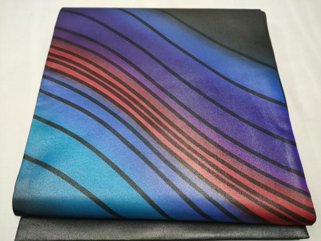 平和屋着物●太鼓柄袋帯　霞文　銀糸　引箔　正絹　逸品　CAAV7108hy