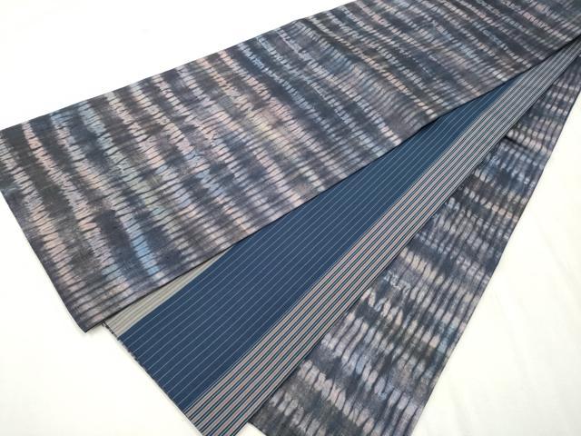 平和屋着物○菅原工房 菅原結作 漢方染紬 全通柄袋帯