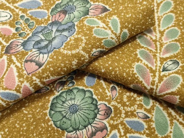 平和屋着物▽小紋　単衣　辻が花　洗える着物　CAAV8890gh