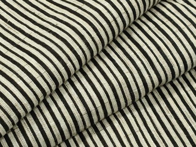 平和屋着物▽男性　小紋　単衣　縞　綿　逸品　CAAX5642gh