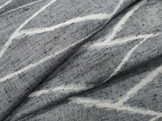 平和屋着物▽上質な紬　単衣　切嵌文　正絹　逸品　CAAV8967gh