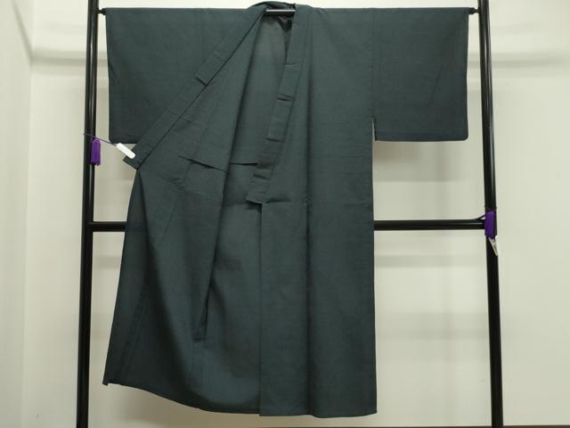 平和屋着物▽男性 本塩沢 単衣 蚊絣 正絹 逸品 CAAV8972gh