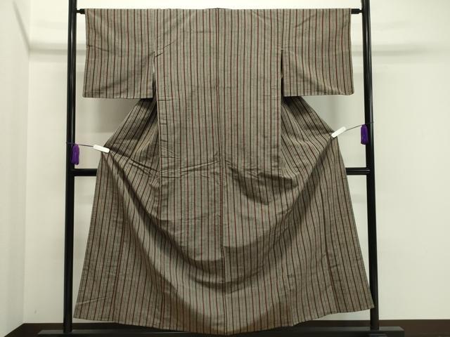 平和屋着物○上質な紬 杢目絞り 正絹 逸品 AAAZ3154np