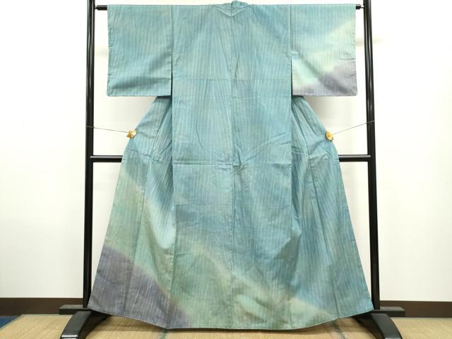 平和屋着物●本場染大島紬　訪問着　絞り　暈し染め　正絹　逸品　未使用　CAAV9314ze