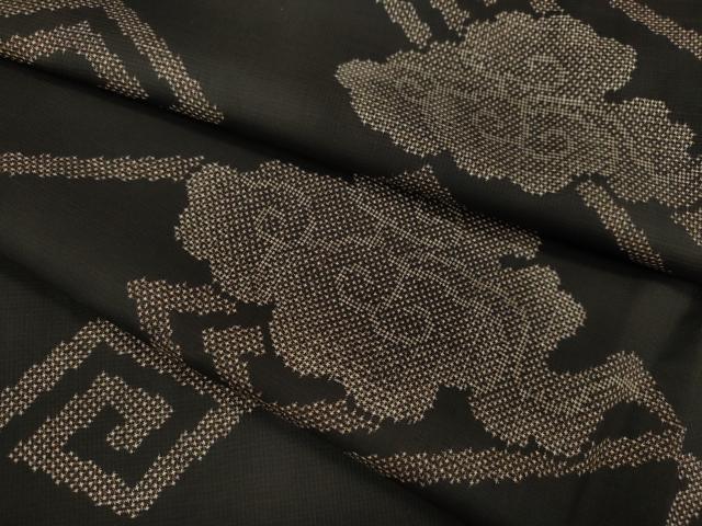 平和屋着物●本場大島紬　7マルキ　雲取り吉祥文　三越扱い　正絹　逸品　CAAV9333ze