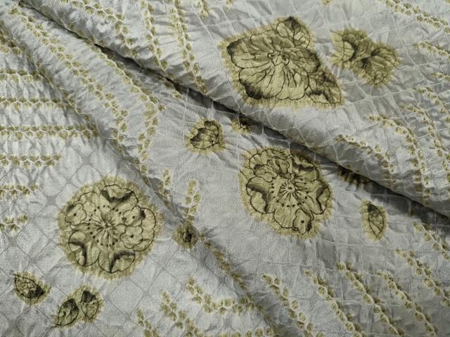 平和屋着物●上質な小紋　総絞り　辻が花　正絹　逸品　CAAV9346ze