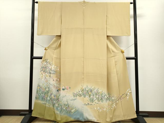 平和屋着物●豪華色留袖　作家物　鴛鴦風景花文　暈し染め　正絹　逸品　CAAV9356ze