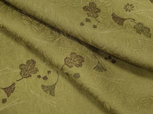 平和屋着物●上質な小紋　舞葉文　正絹　逸品　未使用　CAAV9363ze