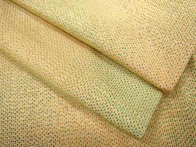 平和屋着物▽上質な紬　単衣　霞文　正絹　逸品　CAAV9475ze