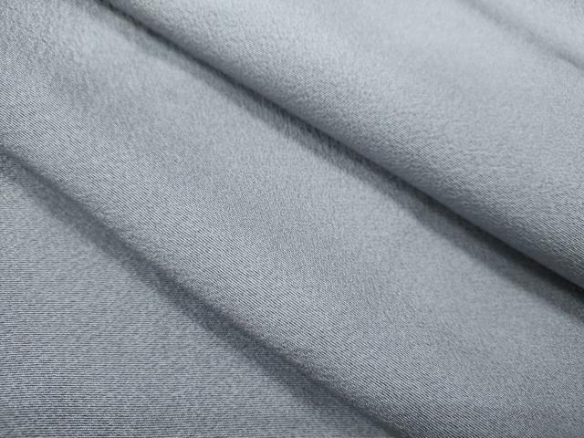 平和屋着物▽上質な色無地　単衣　桔梗鼠色　正絹　逸品　CAAV9508ze