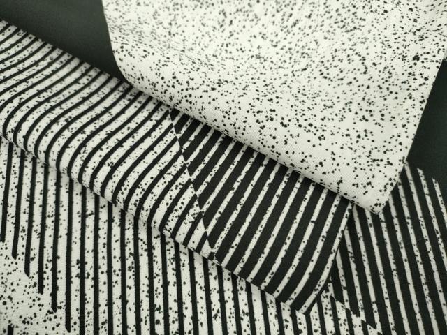 平和屋着物○染色作家 斉藤三才 小紋 斜線文 暈し染め 正絹 逸品