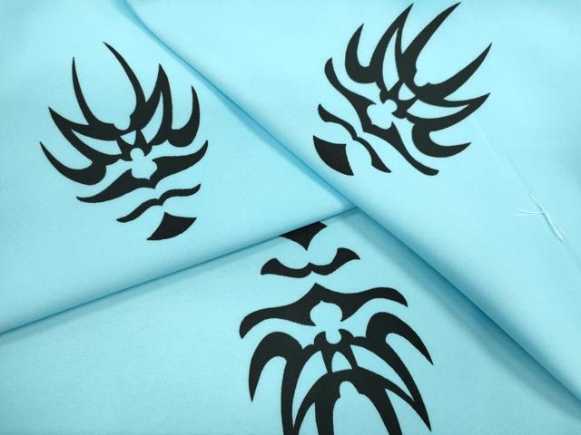 平和屋着物▽小紋　単衣　熊取　洗える着物　CAAV9540ze