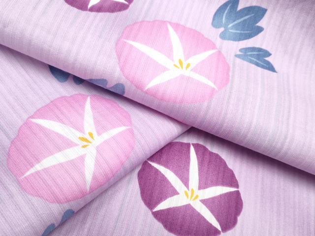 平和屋着物∴夏物　浴衣　朝顔　暈し染め　綿　逸品　CAAW0945ng