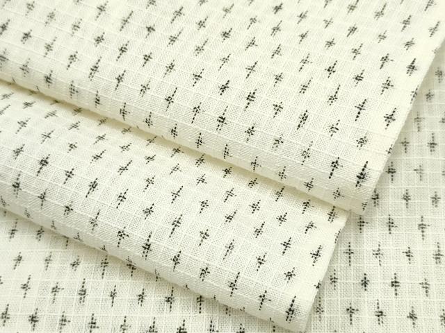 平和屋着物∴夏物　浴衣　綿紅梅　絣文様　綿　逸品　CAAW0974ng