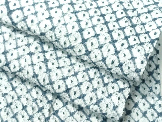 平和屋着物∴夏物　浴衣　有松鳴海絞り　蜘蛛絞り　菱文　綿　逸品　CAAW1074ng