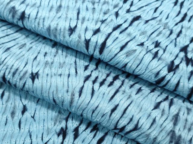 平和屋着物∴夏物　浴衣　有松鳴海絞り　杢目絞り　綿　逸品　CAAW1080ng