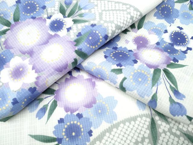 平和屋着物∴夏物　浴衣　綿紅梅　枝垂れ花文　綿　逸品　CAAW1122ng