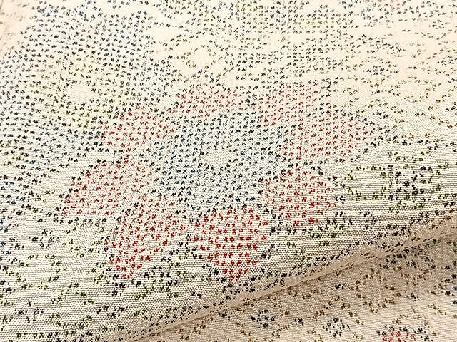 平和屋着物○上質な紬 花織 間道 鈴乃屋扱い 正絹 逸品 AAAZ7663ph